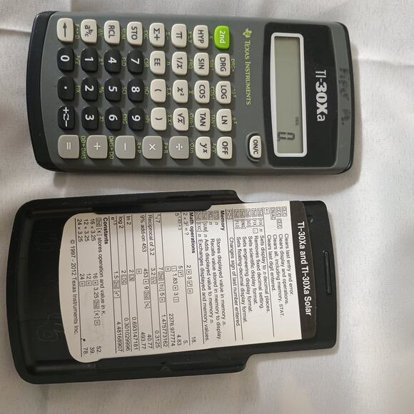 Office | Texas Instruments Ti3xa Solar Scientific Calculator W Slide ...